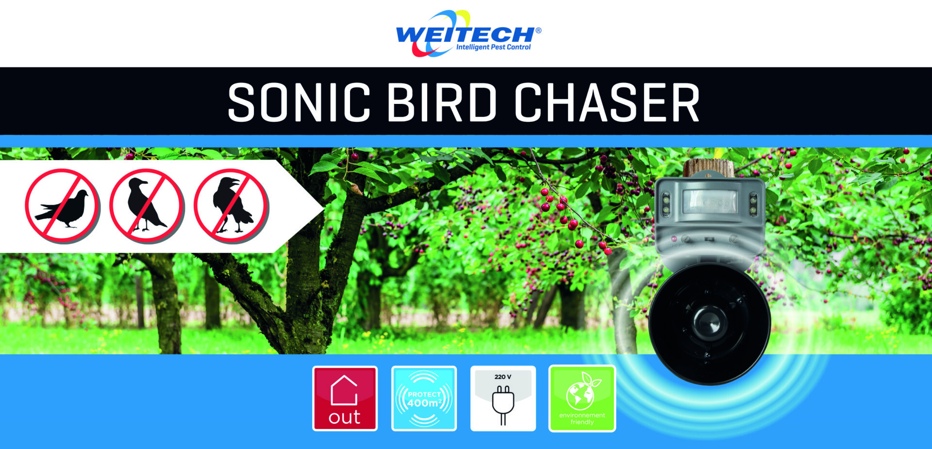 Outdoor protection | Weitech - Intelligent pest control / Répulsifs à ...